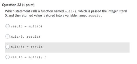 Solved Question 28 1 Point What Are The Values That The
