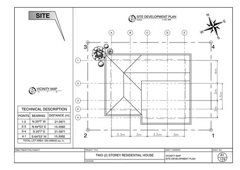 Solution Two Storey Residential House Floor Plan Architecture