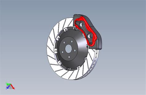 盘式制动器 Solidworks 2011 模型图纸下载 懒石网