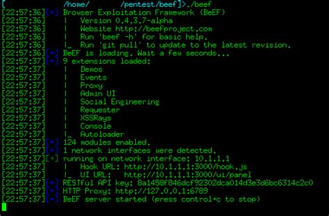 Configuration Beefproject Beef Wiki GitHub