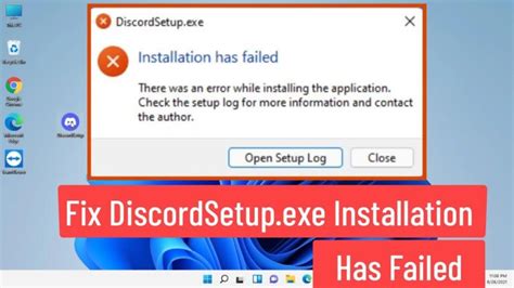 Error de instalación DiscordSetup exe ha fallado en Windows 11 Mundowin