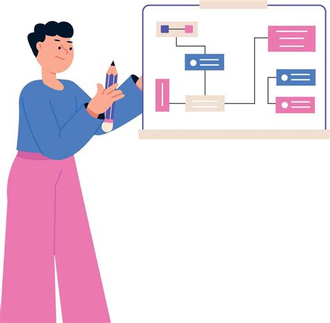 Flat Style Illustration Depicting Workflow Diagram 79981178 Vector Art