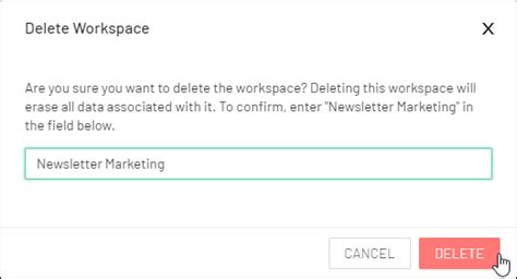 About Workspaces Navigation