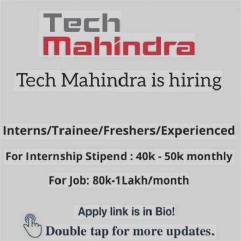 Techmahindra Hiring 2024 Freshers And Experienced