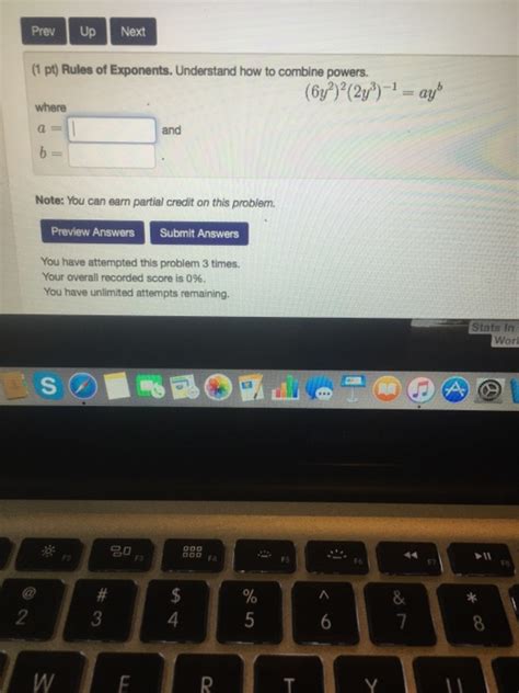 Solved Rules Of Exponents Understand How To Combine Powers Chegg Com