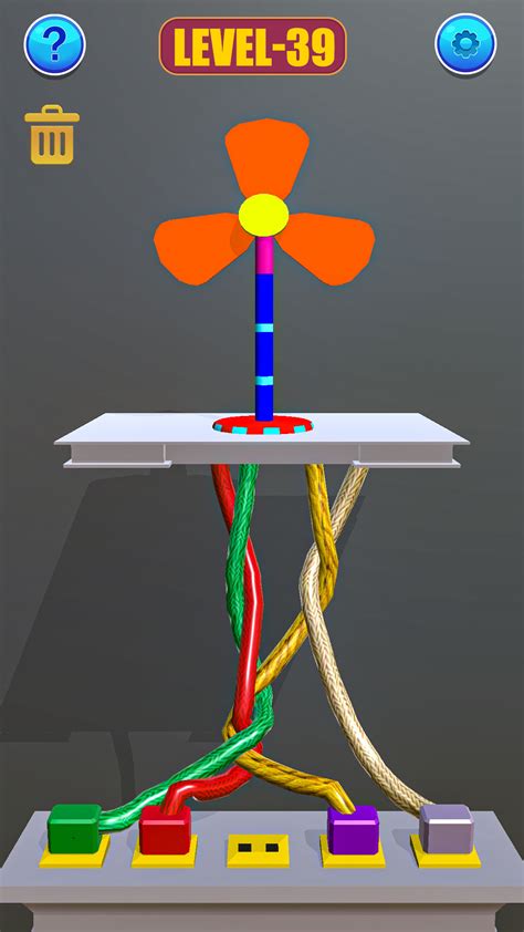 Twisted Tangled Knot Rope Puzzle Sorting Master Twister Color Ropes Untie The Knot D