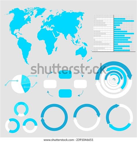 Dashboard World Map Statistic Chart Graphic Stock Illustration 2391046651 Shutterstock