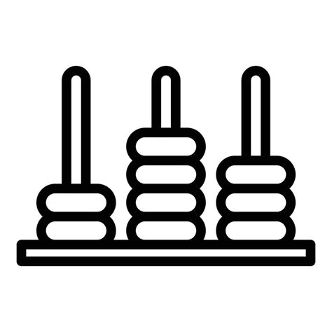 Abacus Icon Outline Style 15646187 Vector Art At Vecteezy
