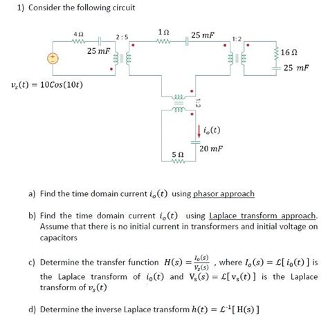 solved 1 consider the following circuit a find the time
