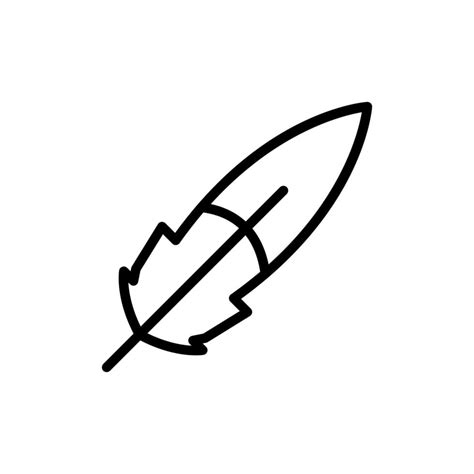 Feather Pen Vector Icon Illustration 23040678 Vector Art At Vecteezy