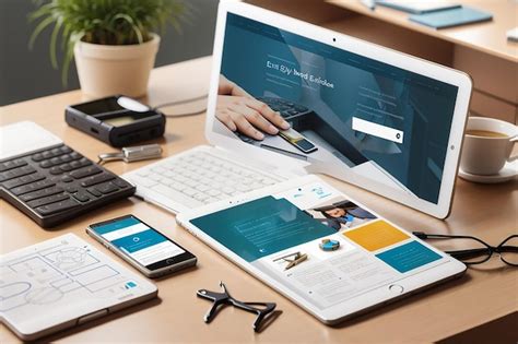 Premium Ai Image Empower Minds Transforming Education With Device Mockups For Elearning