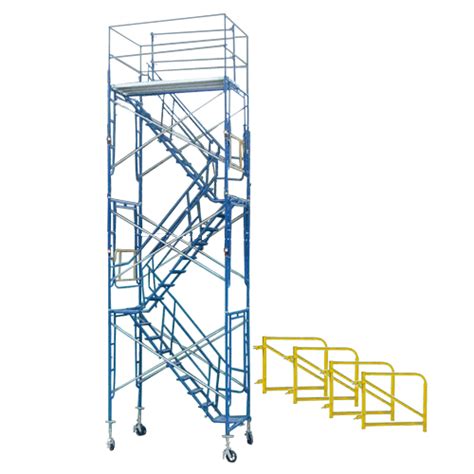 21ft Rolling Stair Scaffold Tower Kit The Scaffold Warehouse