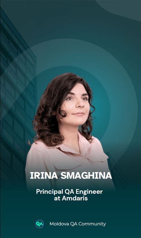 Moldova Qa Community On Linkedin 💡 Spotlight On Irina Smaghina A Dedicated Qa Engineer With
