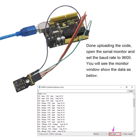 Keyestudio CCS Carbon Dioxide Air Quality Sensor For Arduino