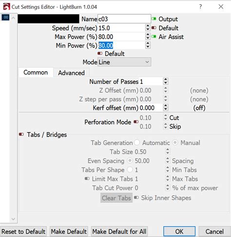 50w Laser Running At Different Power Level Then Lightburn Ruida Controllers LightBurn