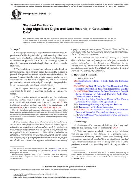 D6026 21 Standard Practice For Using Significant Digits And Data