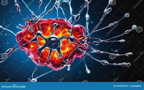 Synaptic Endings On A Motor Neuron Illustration Stock Image 291417079