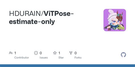 github hdurain vitpose estimate only