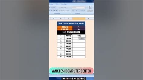 Excel Functions And Tricks Vanktesh Computer Center Shorts Youtube