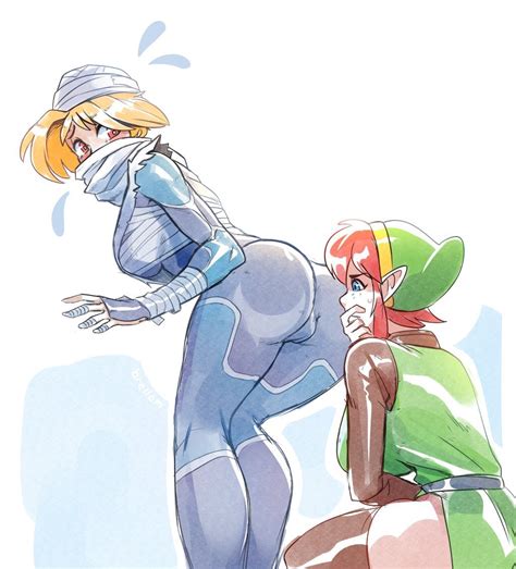 rule 34 2girls a link to the past ass big breasts blonde hair brellom cameltoe cap of the hero
