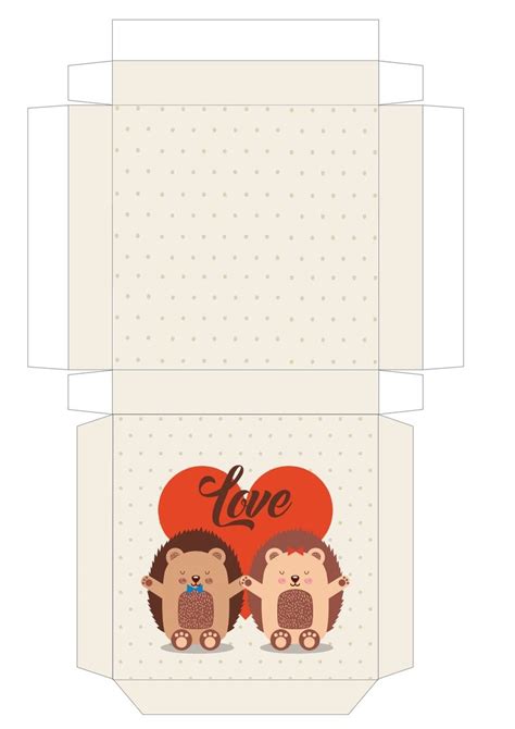 Ваши шаблоны ПРО ЛЮБОВЬ Шаблон коробки Шаблон подарочной