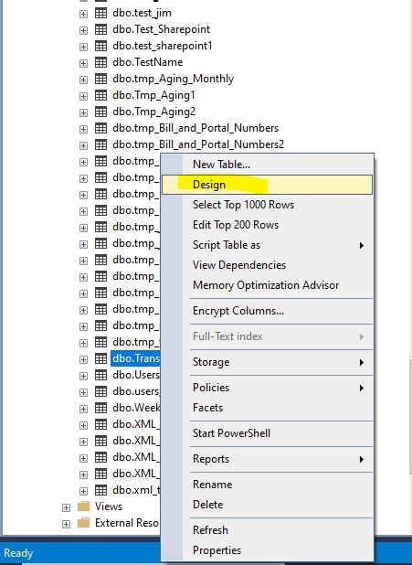 Find Sql Server Tables With Identity Columns Easily Jim Salaseks Sql Server Blog