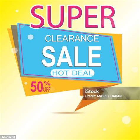 슈퍼 판매 화살표 배너입니다 큰 판매 허가입니다 50입니다 벡터 일러스트입니다 50에 대한 스톡 벡터 아트 및 기타 이미지 50 가격 개념 Istock