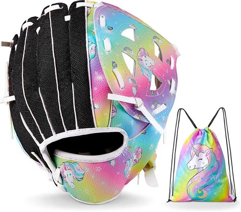 Fioday Guante De Béisbol Para Niños Guantes De Sóftbol De Unicornio