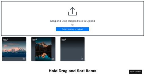 React Upload Gallery Forked Codesandbox