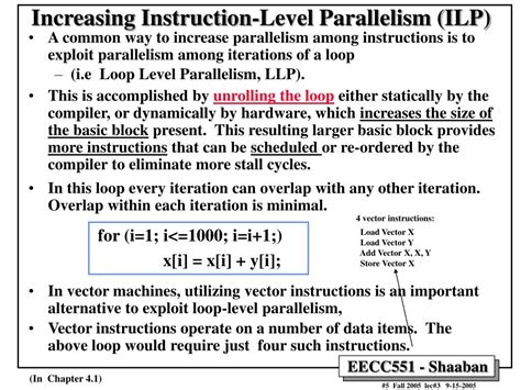 Ppt Pipelining And Exploiting Instruction Level Parallelism Ilp