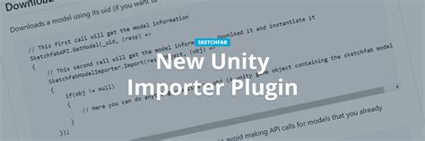 New Sketchfab Plugin For Unity Allows Model Download At Runtime