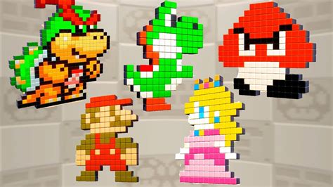8 Bit Mario Characters