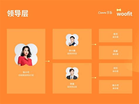 组织架构图模板 组织架构图设计模板 Canva可画