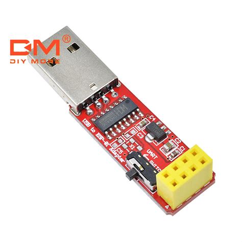 DIYMORE USB to ESP8266 ESP 01 ESP 01S โมดลอะแดปเตอร Wi Fi พรอมไดรเวอร CH340G วงจรรวมไรสาย