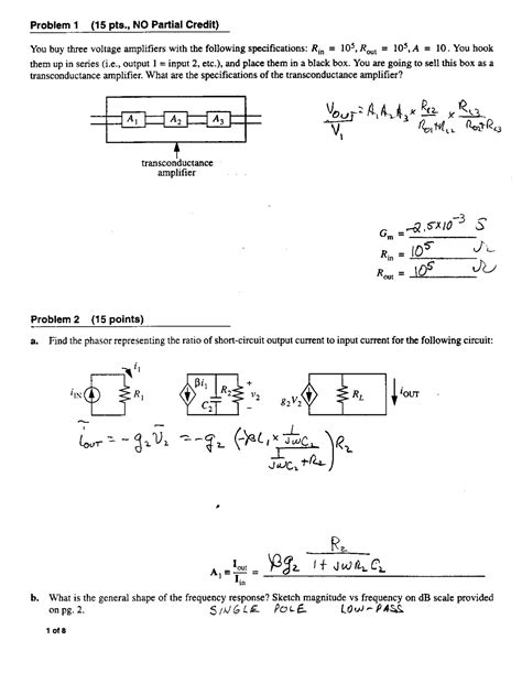 Specifications Microelectronic Devices And Circuits Solved Exam