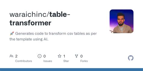 Github Waraichinctable Transformer 🚀 Generates Code To Transform