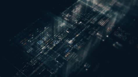 futuristic screen display data matrix simulation background