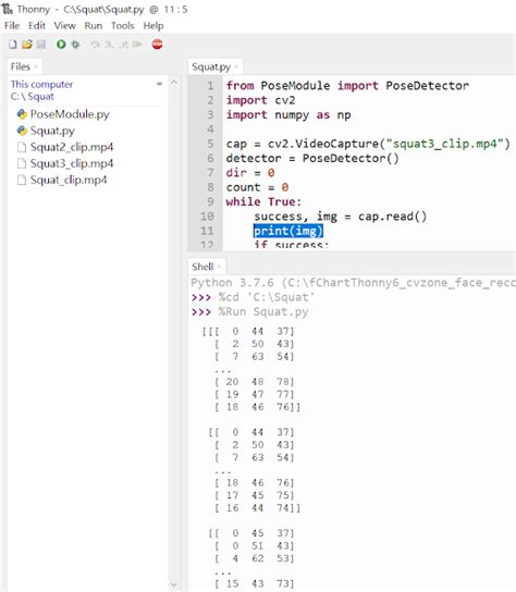 泰布布 [ai python 深蹲 squat] 用變數傾印法玩 python 蹲