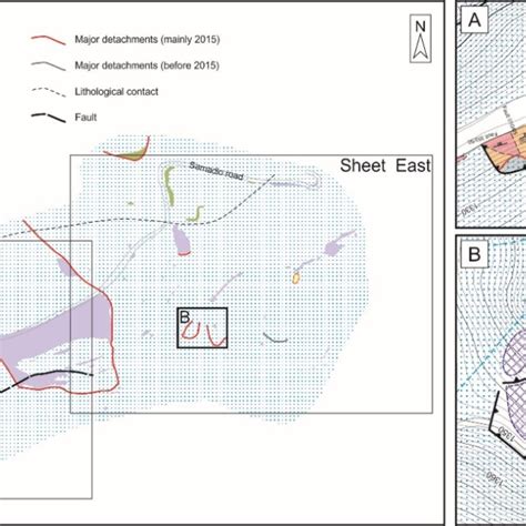 Simplified Geological Geomorphological Sketch Map Of The Landslide Area