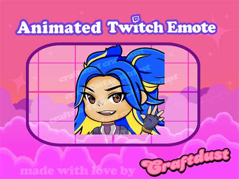 Wave Hello Twitch Discord Animated Emote Neon From Valorant