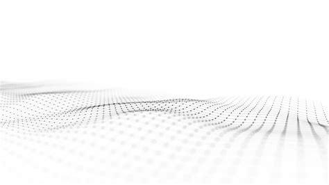 premium photo abstract wave with moving dots and lines flow of