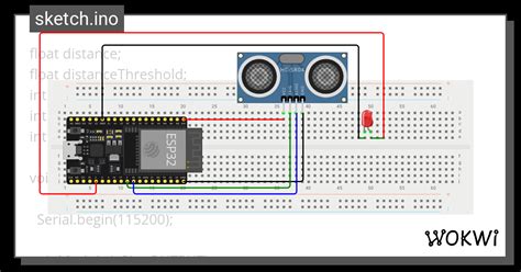 S12 Ultrasonic Sensor Door Project TASK Wokwi ESP32 STM32 Arduino
