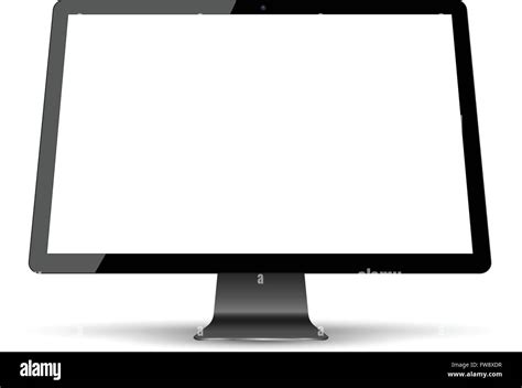 Monitor Set Mockup Vector Realistic Object Can Use For Printing And