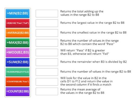Ks 4 Excel Functions Match Match Up