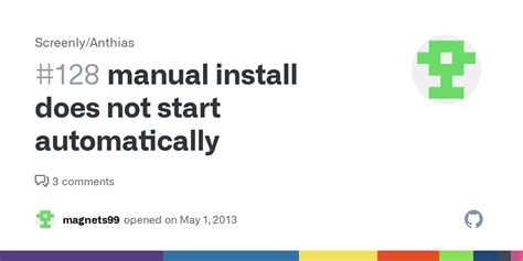 manual install does not start automatically · issue 128 · screenly