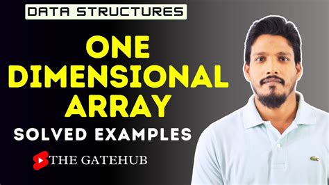 One Dimensional Array Solved Questions Address Calculation In 1 D Array Data Structure Youtube