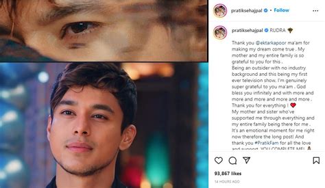 Pratik Sehajpal Thanks Ekta Kapoor For Giving Him His First Tv Show