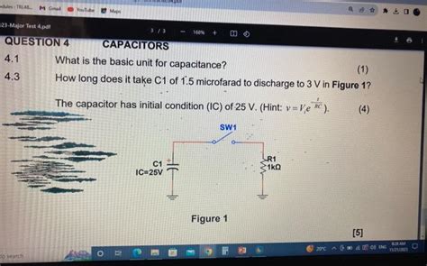 What Is The Basic Unit For Capacitance How Long Does