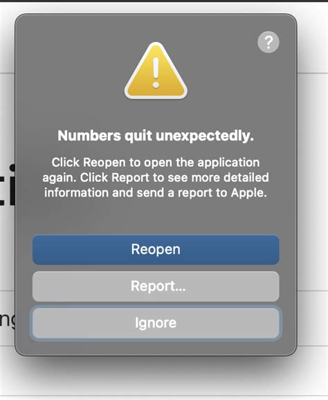 numbers app stopped working apple community