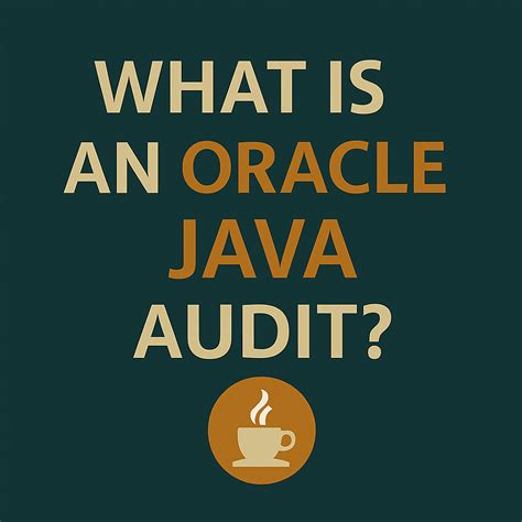 What Is An Oracle Java Audit